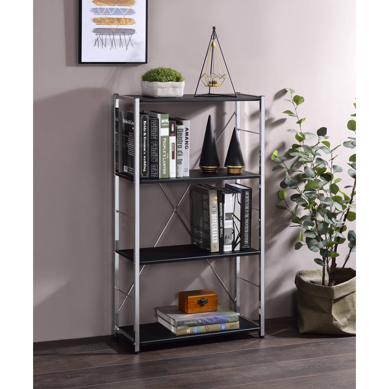 Trent Austin Design Tennos Black & Chrome Finish Bookshelf - Wayfair Canada