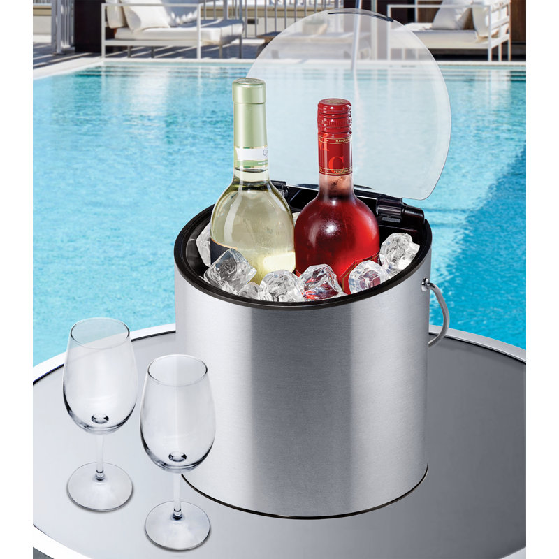 Oggi Barware Double Wall Flip Top Ice Bucket & Reviews | Wayfair