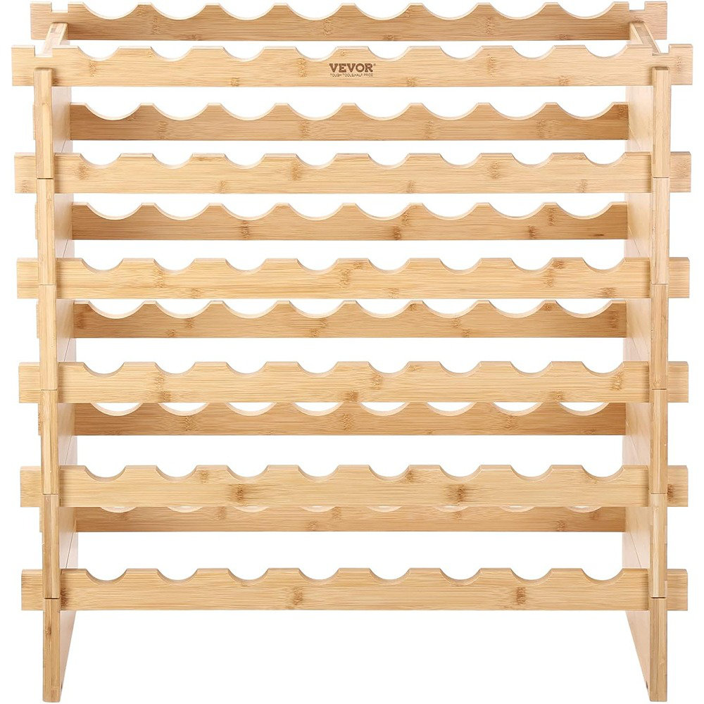 Latitude Run® Stackable Modular Wine Rack, 6-Tier 48 Bottles ...