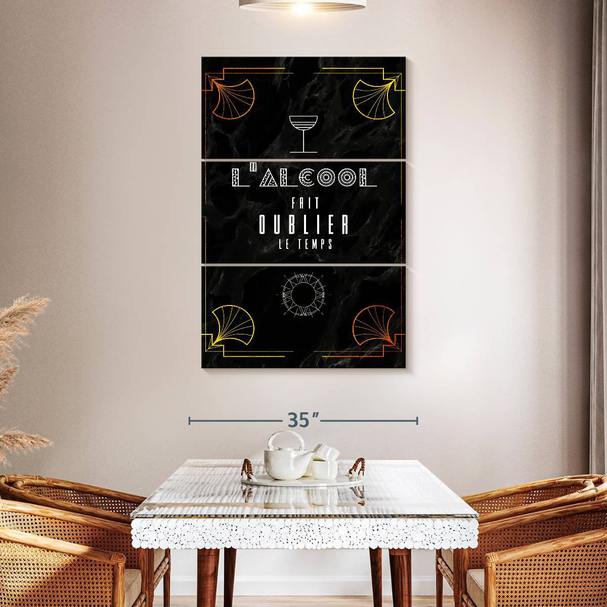 Ebern Designs Tergel Art Deco L'Alcool | Wayfair