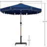 Arlmont & Co. Chavonte Fabric With Piping / Aluminum Patio Umbrella ...