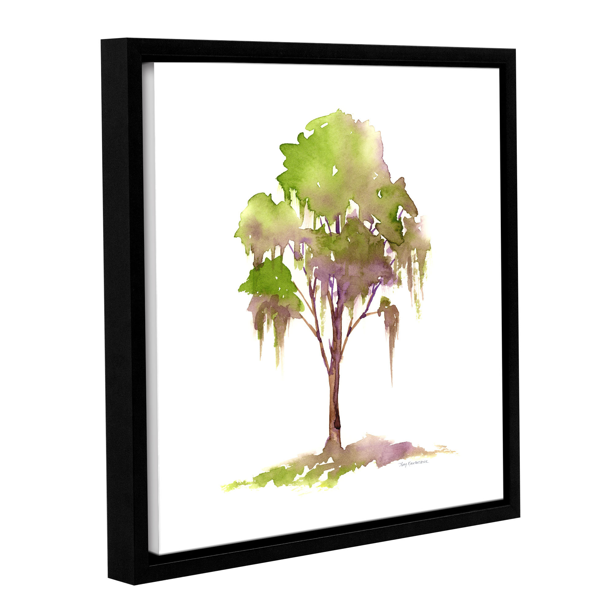 Ebern Designs 'Tree' Vertical Framed Painting Print | Wayfair