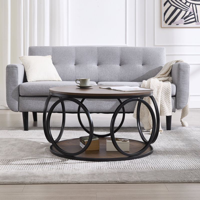 17 Stories Carnforth 3 - Piece Modern Industrial Living Room Table Set ...