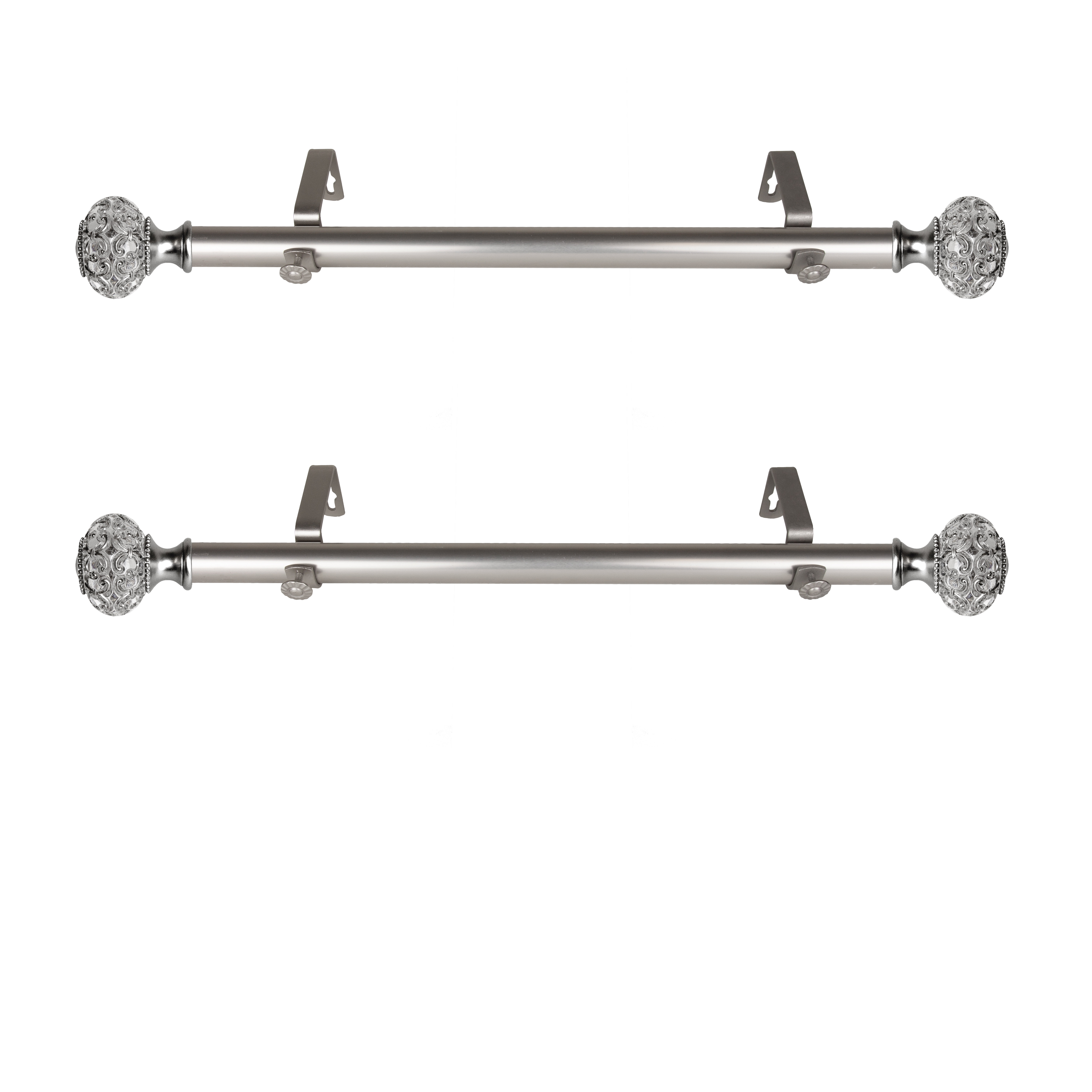 Everly Quinn Elsie Side Single Curtain Rod | Wayfair