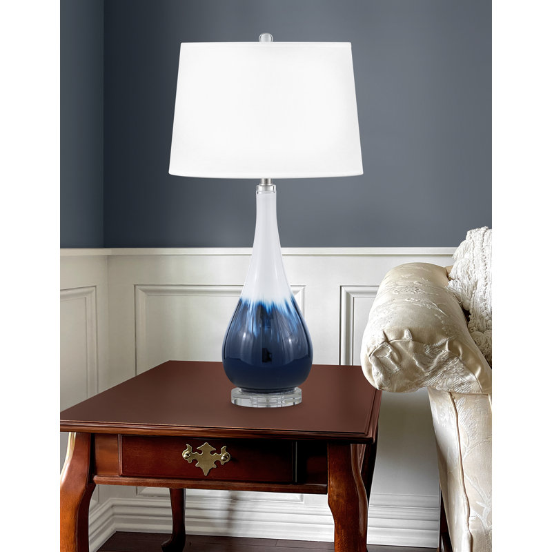 Medallion Lighting Glass USB Table Lamp | Wayfair