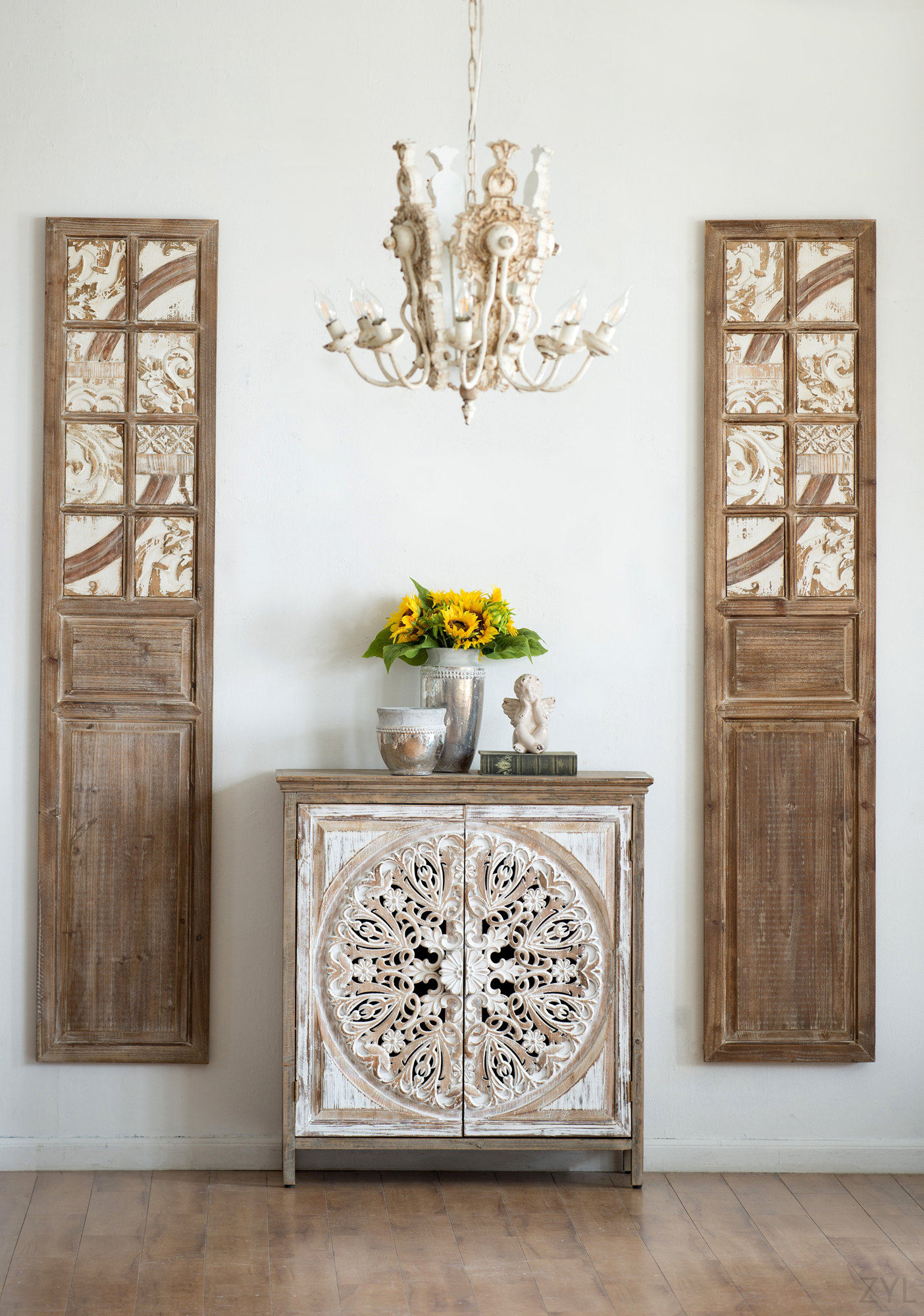 Rosalind Wheeler 15X73.2" Wooden Decorative Panel, Decorative Wall ...