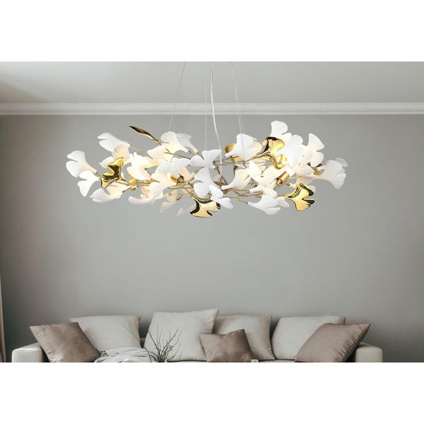 House of Hampton® Leaf Chandeliers | Wayfair