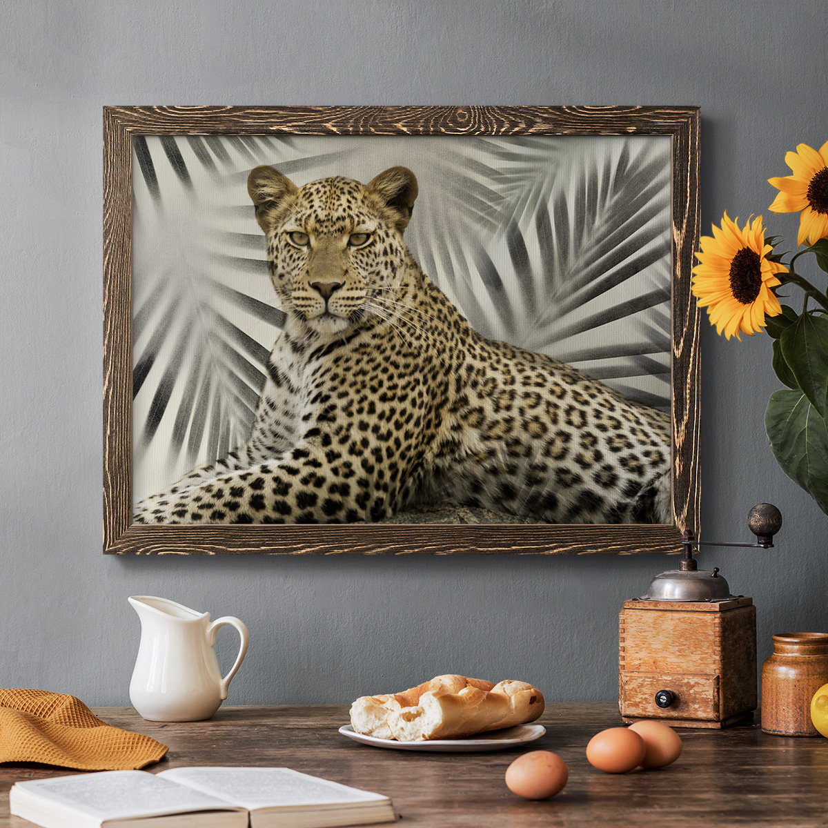 Bungalow Rose Boho Cheetah Framed On Canvas Print | Wayfair