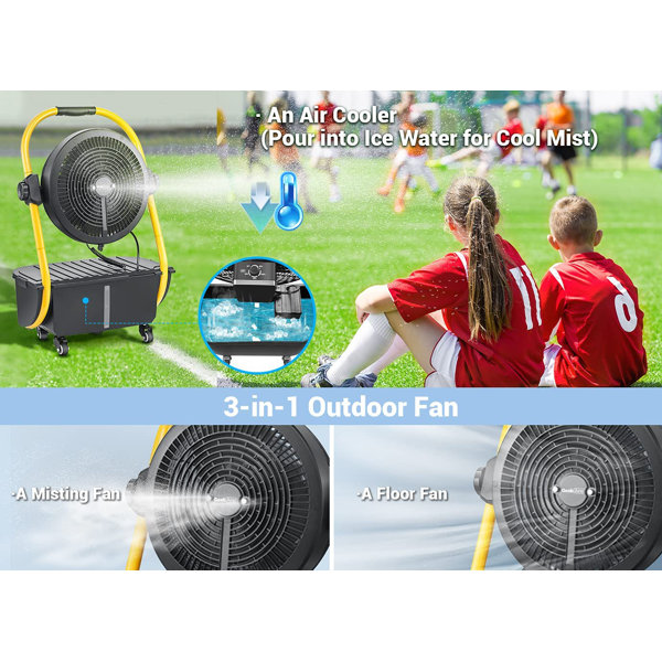 CG INTERNATIONAL TRADING Battery Operated 29.5" Box Fan | Wayfair