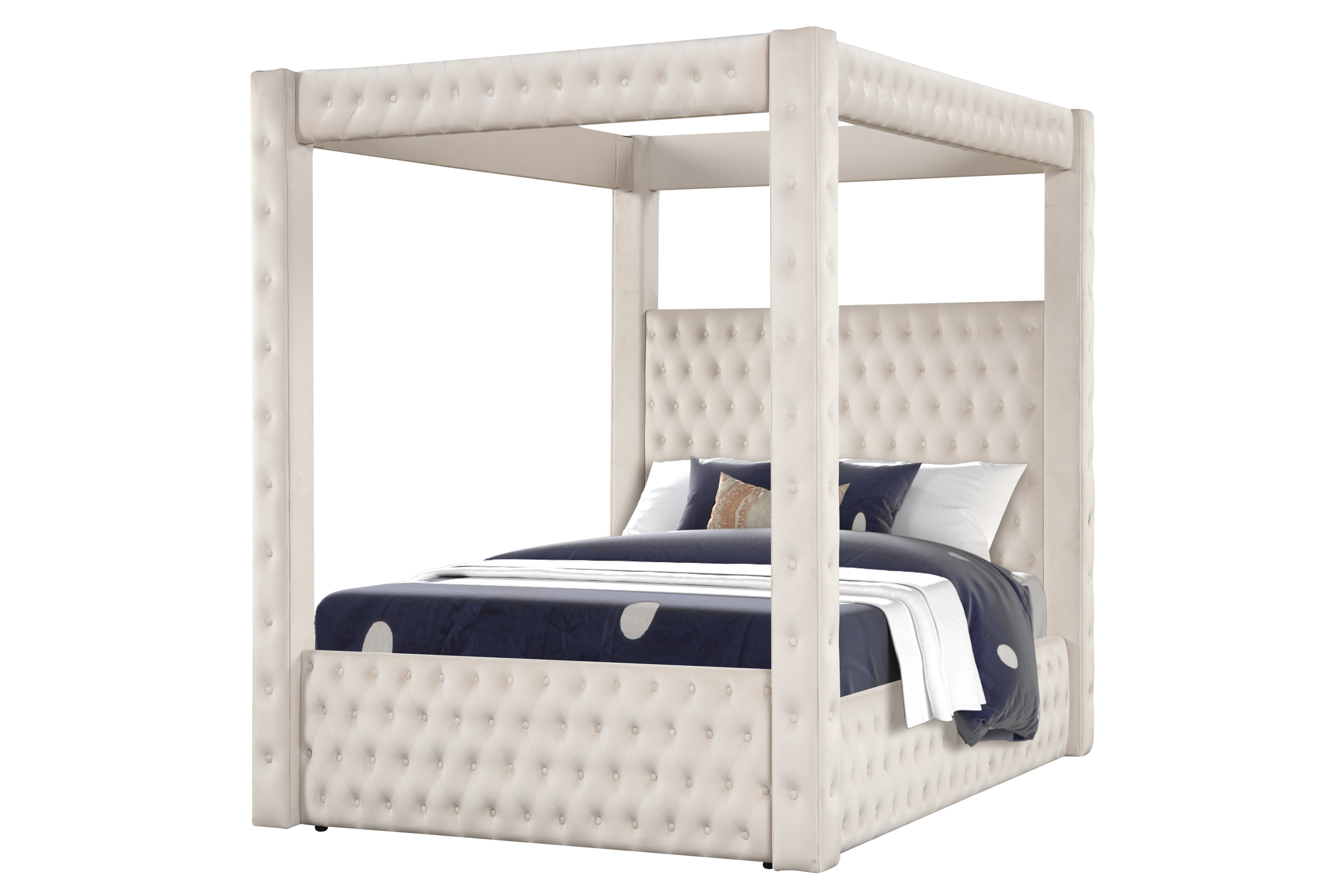 House of Hampton® Janeece Upholstered Canopy Bed | Wayfair