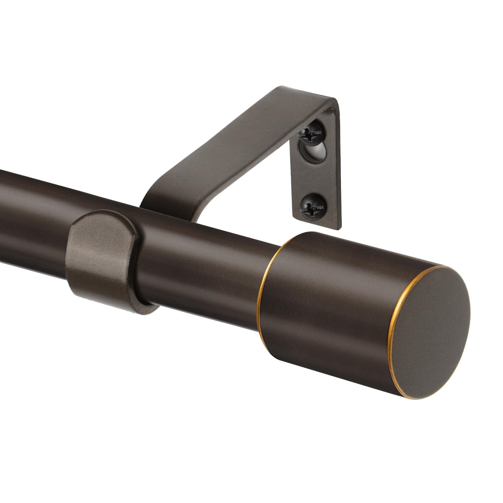 OLVOK Curtain Rod 32-58 Inch (2.6-4.8 ft) - Decorative Single Rod with ...