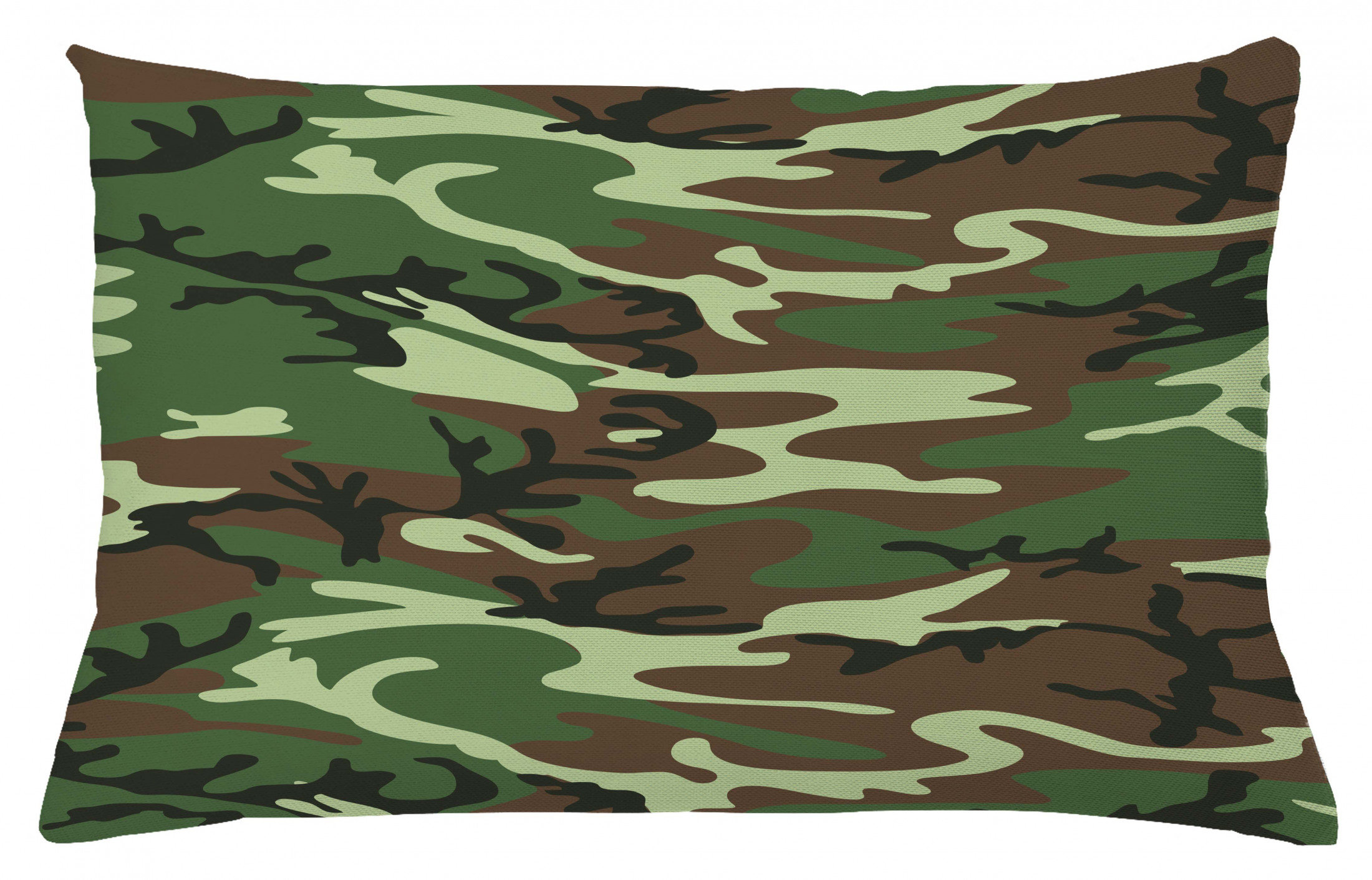Ambesonne Camo Indoor / Outdoor Camouflage Lumbar Pillow Cover | Wayfair