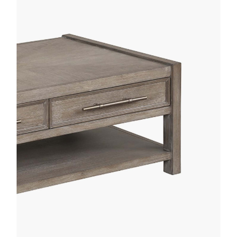 Millwood Pines Crystabel Four Leg Coffee Table with Storage | Wayfair