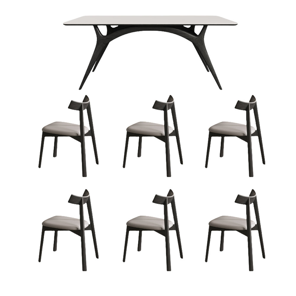 ACMISH High appearance level dining table and chair set | Wayfair