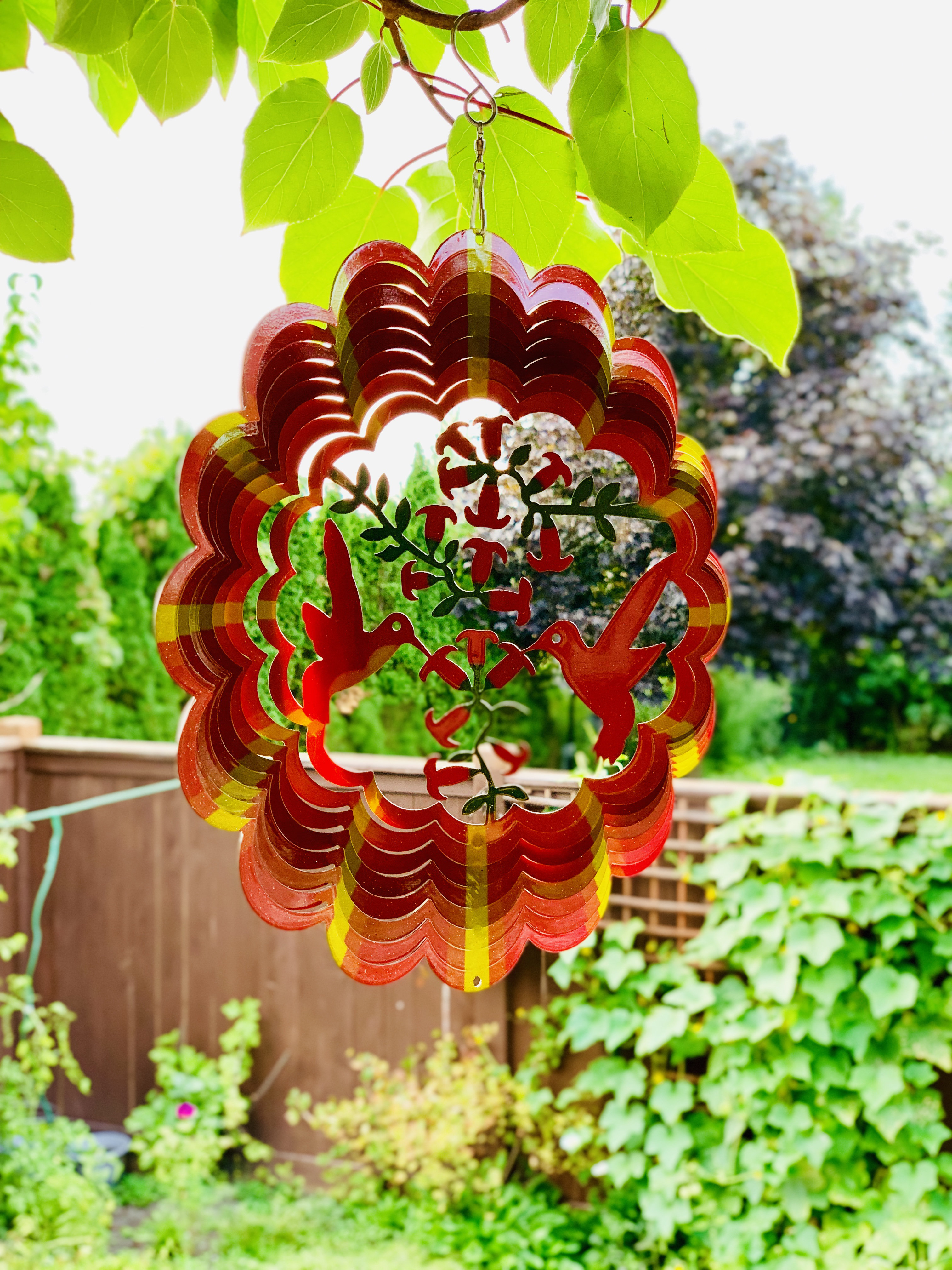 August Grove® Aparicio 3D Hanging Humminbirds Rotator | Wayfair