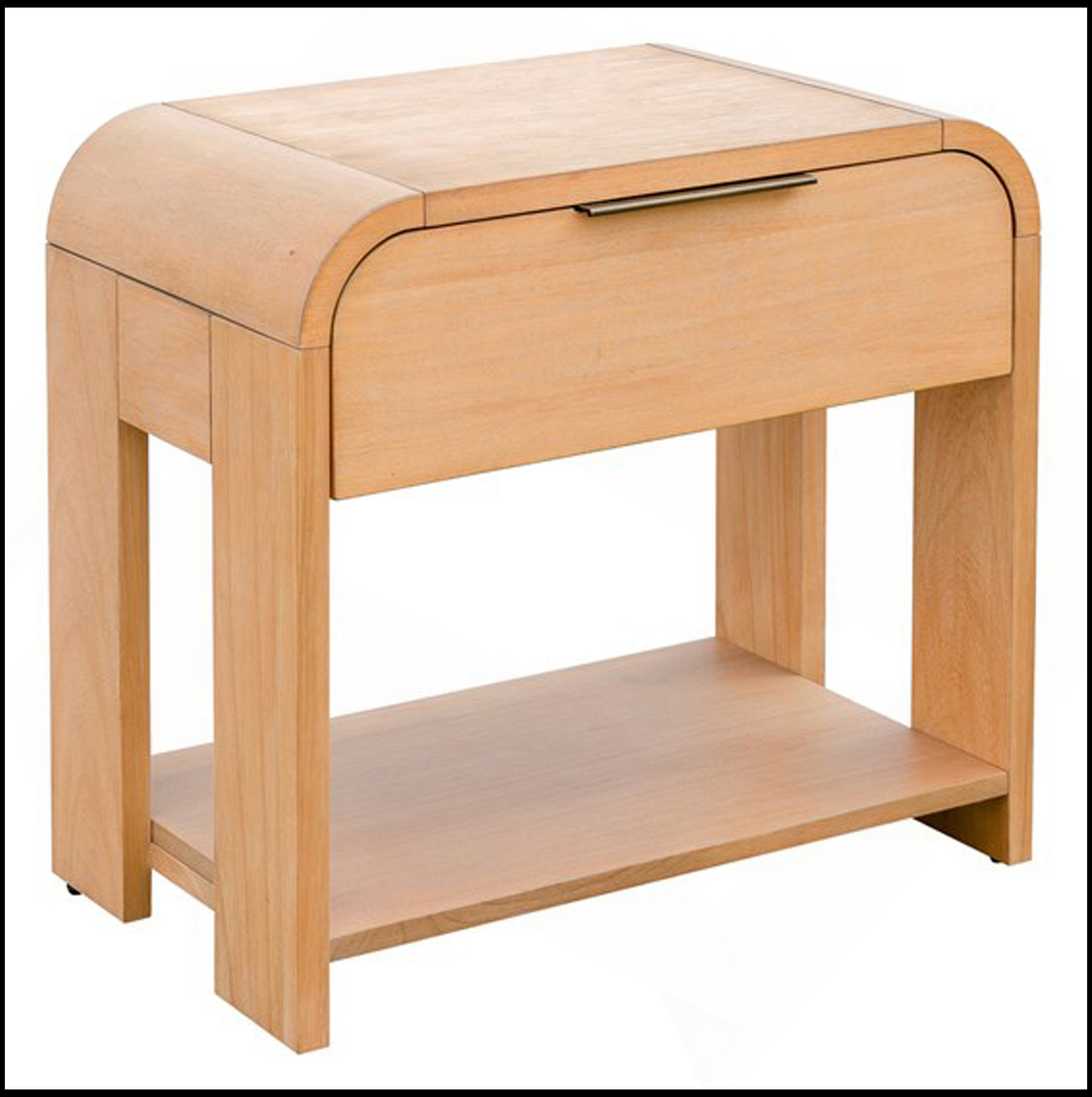 Corrigan Studio Modern One Drawer Waterfall Nightstand - Wayfair Canada