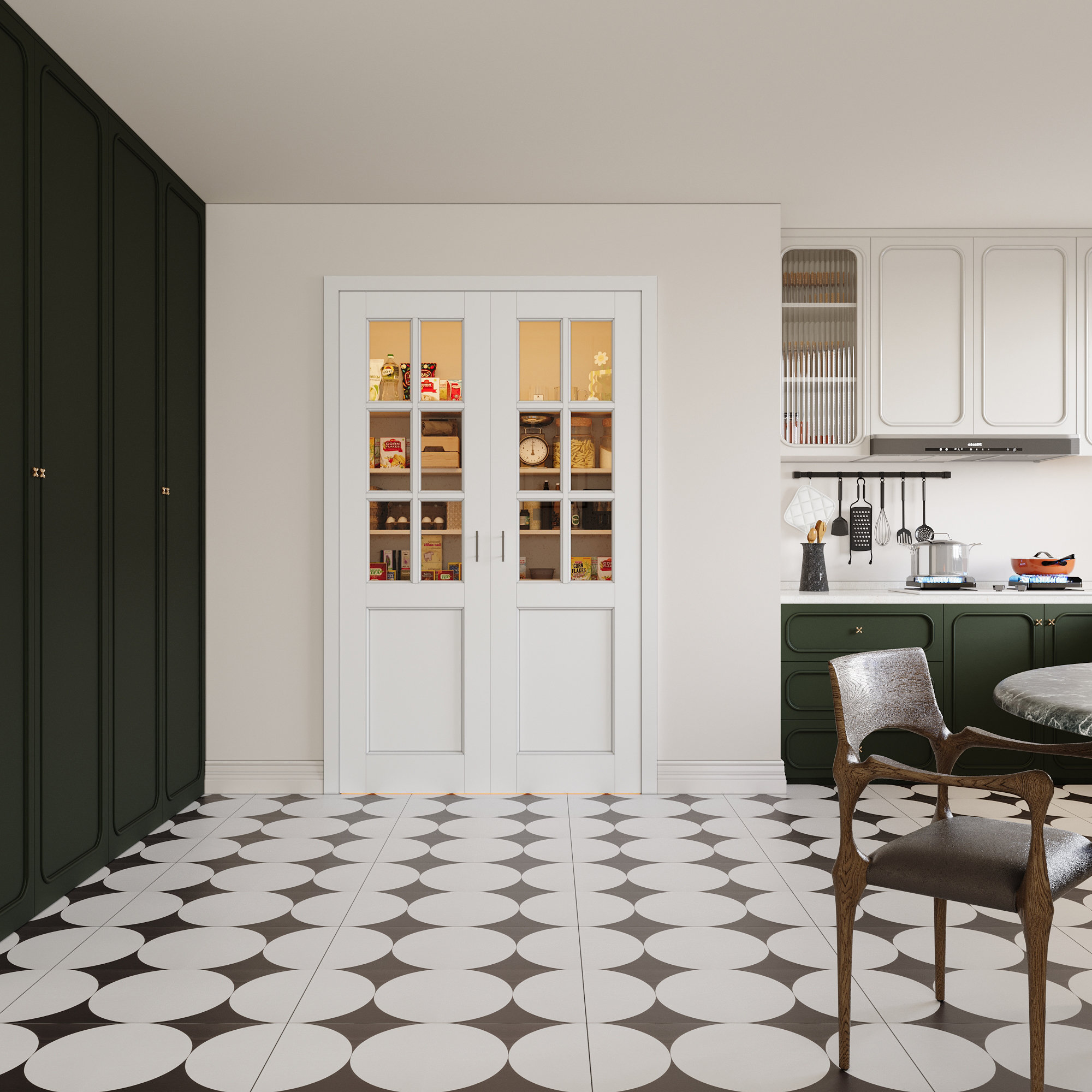 Win Stellar Modern Closet Door 6-Lite Clear Glass Pantry French Doors ...