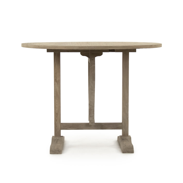 One Allium Way® Round Solid Wood Base Dining Table | Wayfair