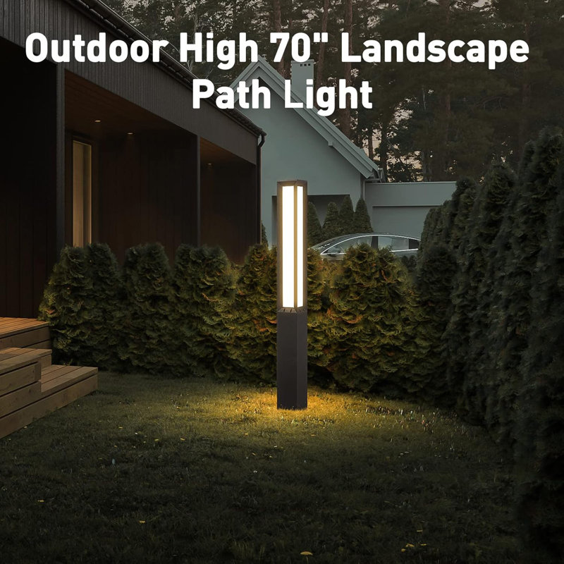 Co-t Modern Outdoor LED Landscape Bollard Lighting - IP54 Waterproof ...