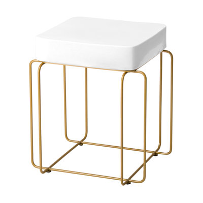 Everly Quinn Iron Accent Stool | Wayfair