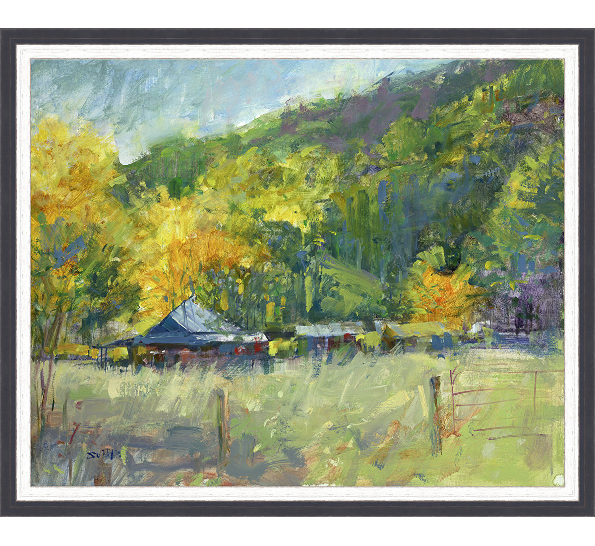 Ashton Wall Décor LLC Country Colors 'Mountain Glory' Framed Painting ...