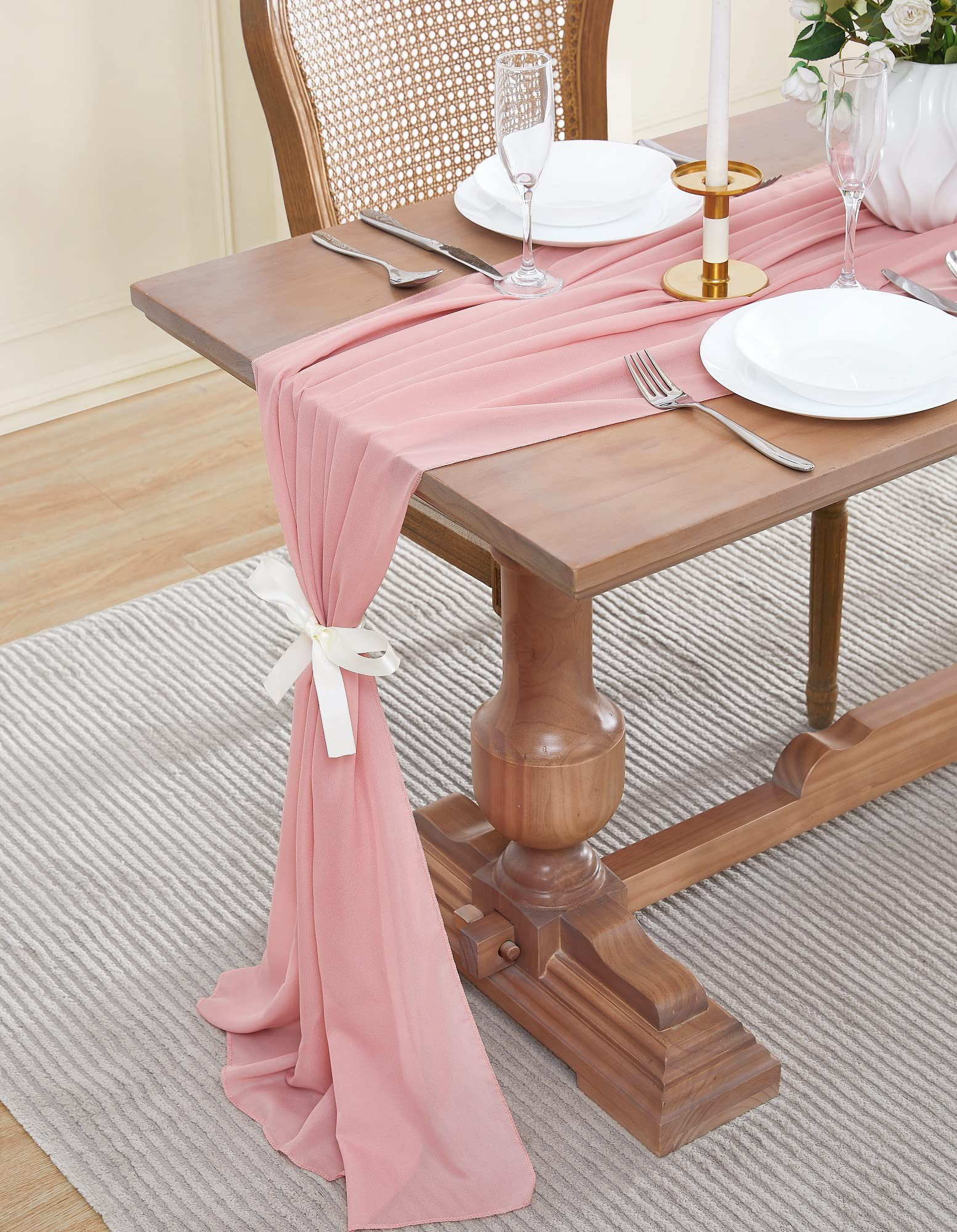 One Allium Way® Cheatom Solid Wedding Table Runner & Reviews | Wayfair