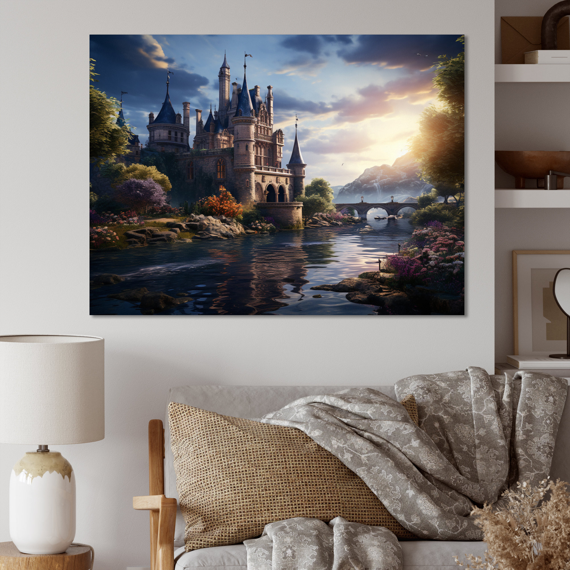 Winston Porter French Enchanting Castle In Loire - France Canvas Art ...