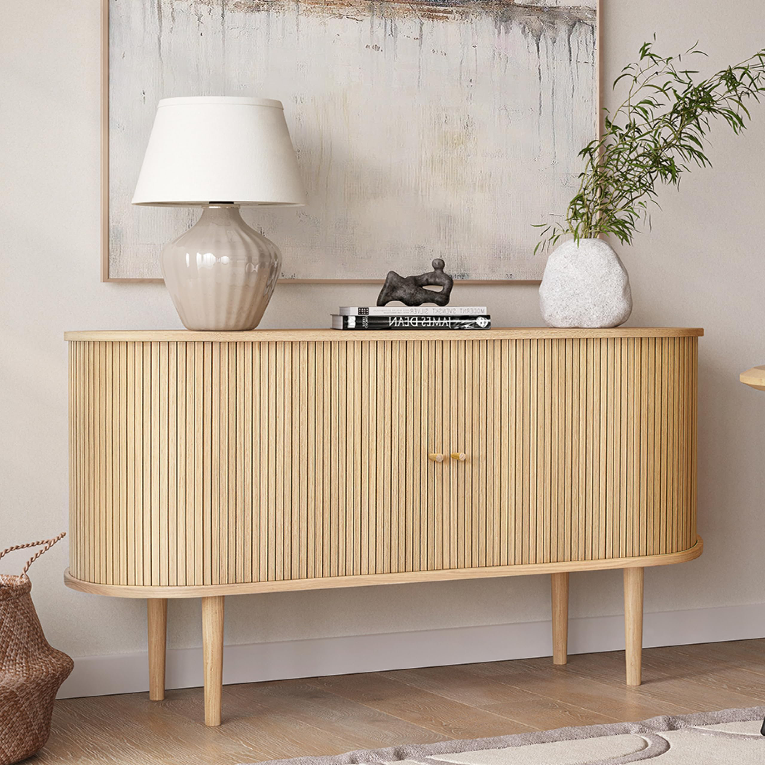 Latitude Run® Sideboard Cabinet with Doors and Shelves - Cabinet for ...