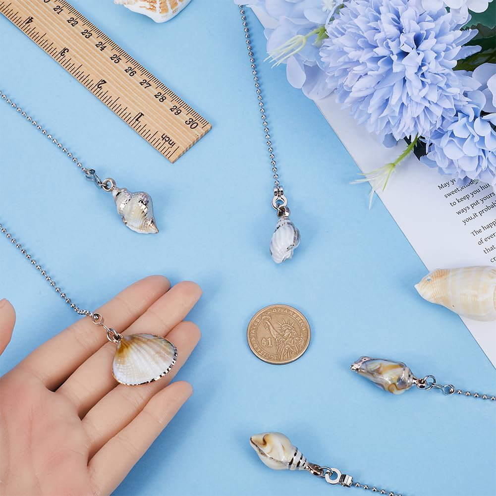 BETOFUL 10Pcs 5 Style Sea Shell Ceiling Fan Pull Chain | Wayfair