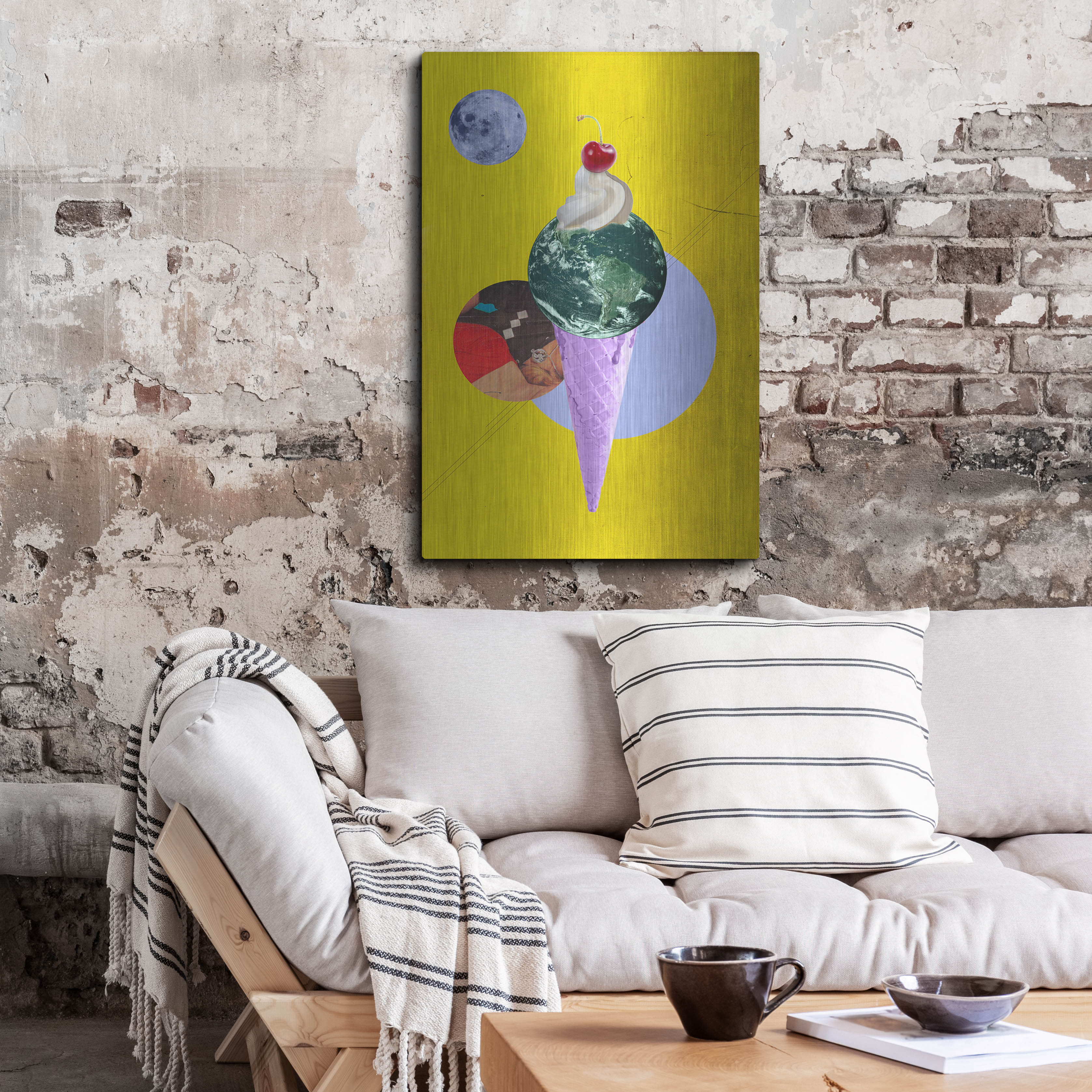 Ebern Designs Earthcone' by Elo Marc, Metal Wall Art | Wayfair