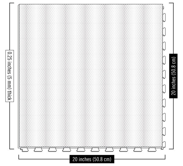 Perfection Floor Tile 5'' Thick 20'' W x 20'' L Oak Vinyl & Reviews ...