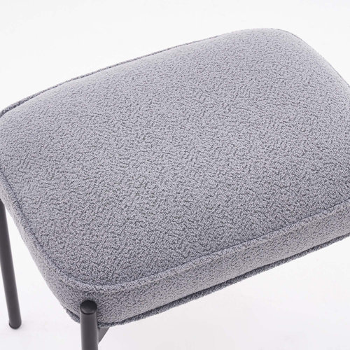 Ebern Designs Romere Vanity Stool Fabric Upholstered Accent Stool ...