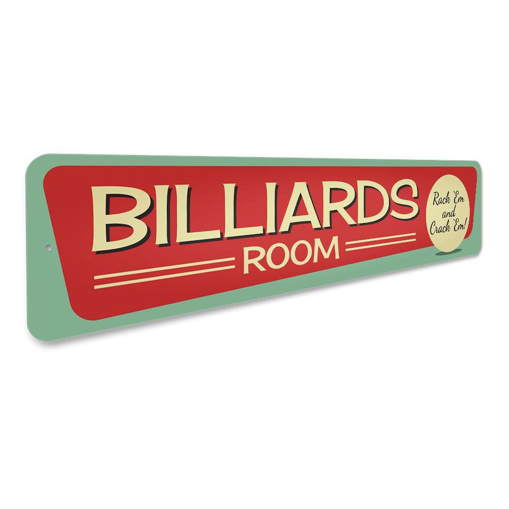 Lizton Sign Shop, Inc Vintage Billiards Room Aluminum Sign & Reviews ...