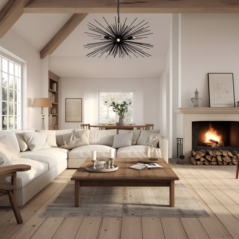 George Oliver Black Urchin Sputnik 4-Light Satetilite Firework ...