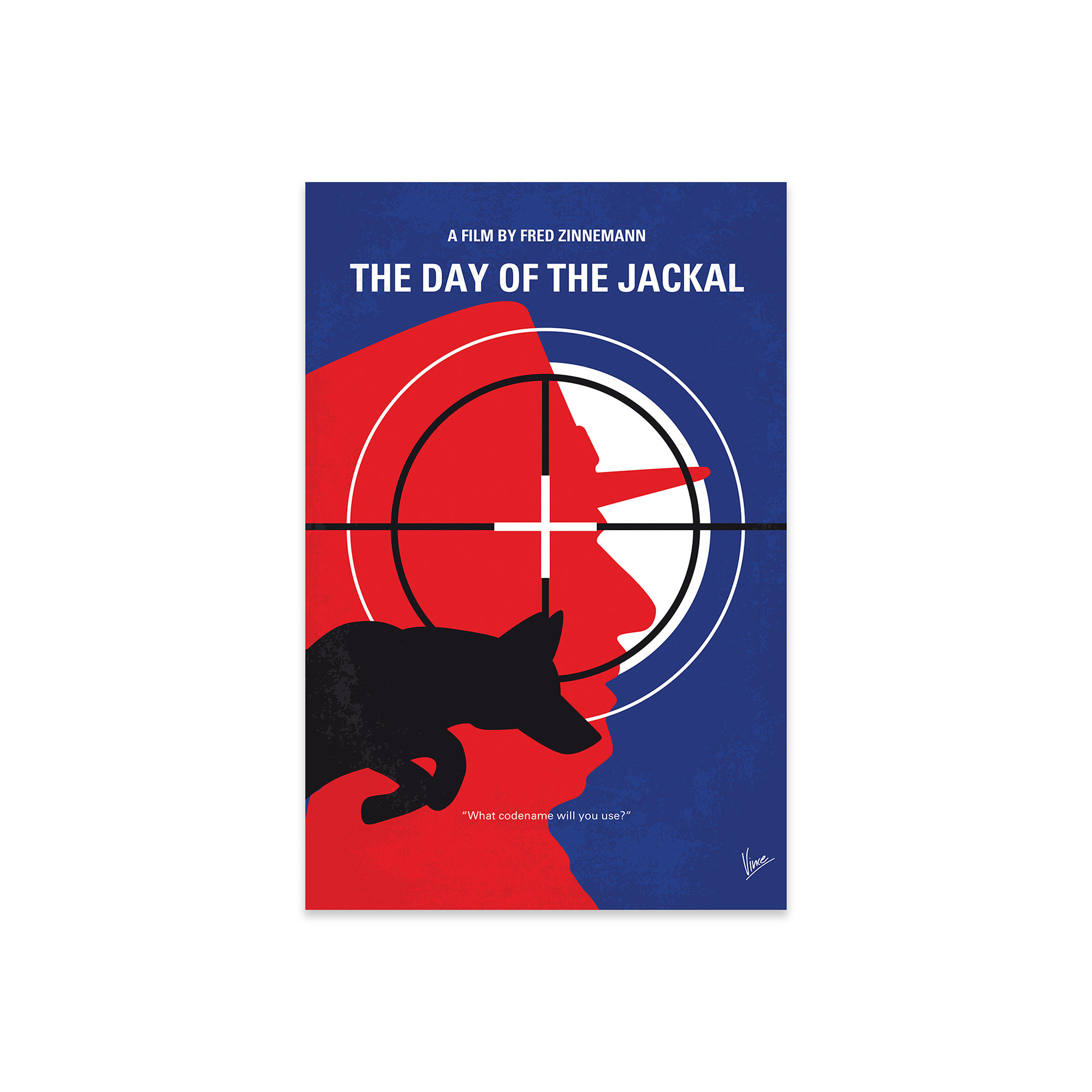 iCanvas The Day of the Jackal Minimal Movie by Chungkong - No Frame ...