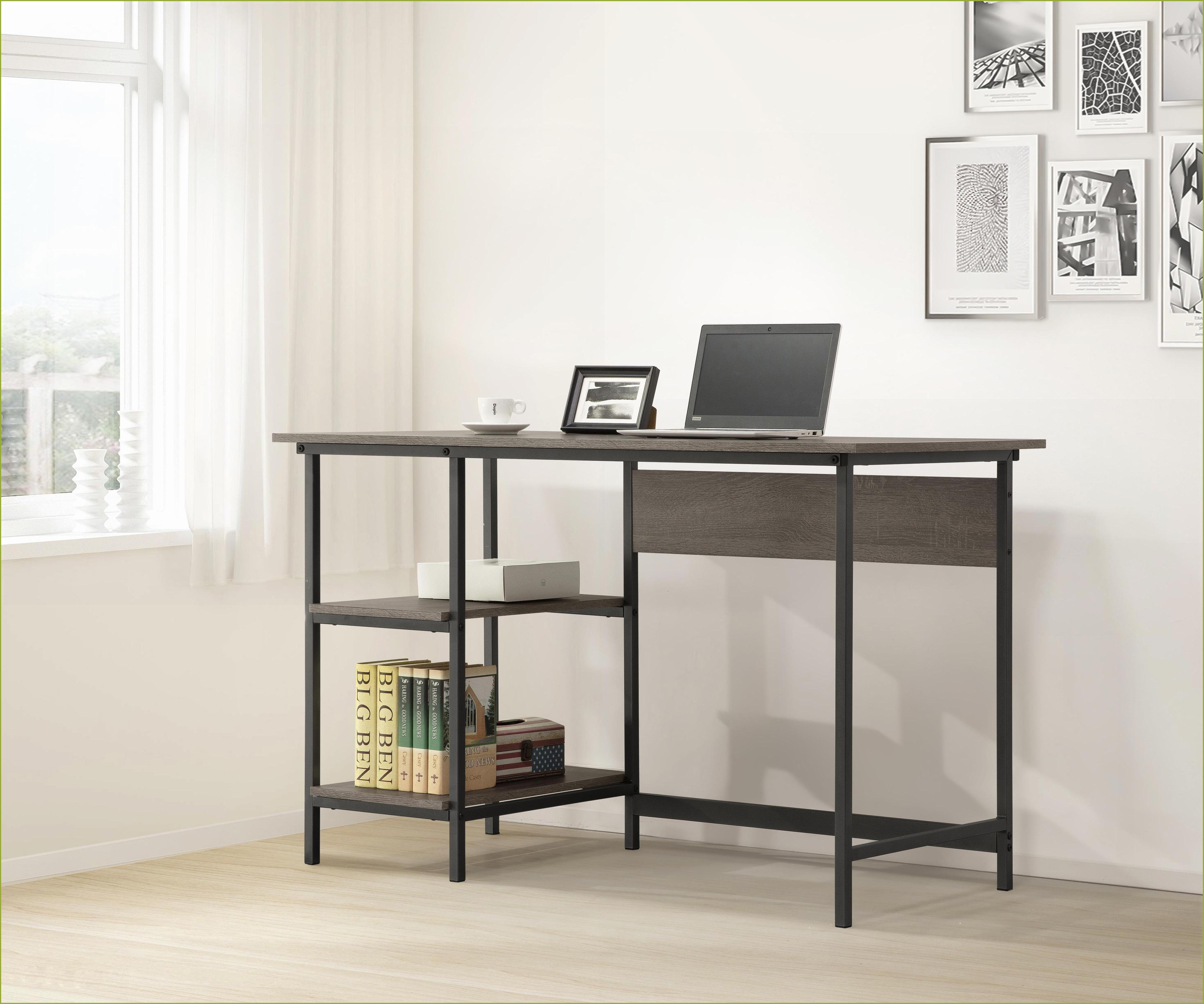 17 Stories Desks with Open Design, 2 Storage Shelves & Space-Saving ...