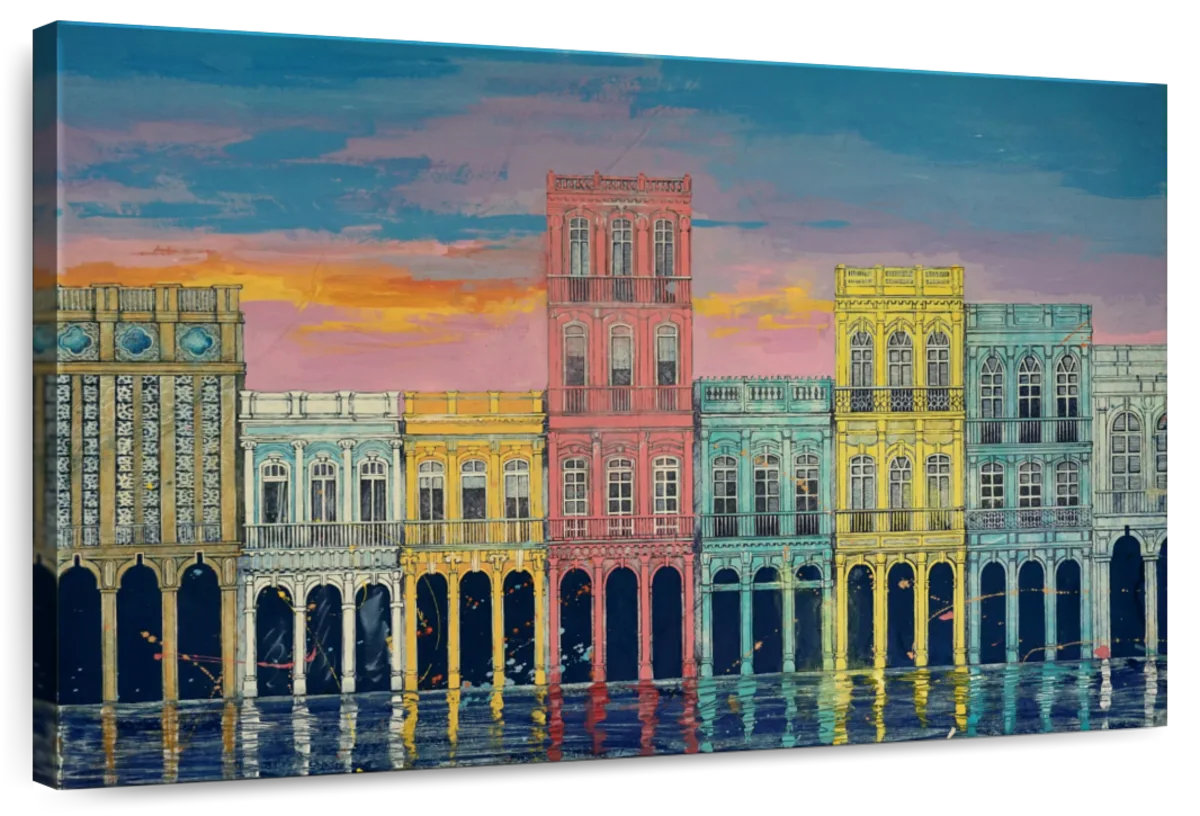 Ebern Designs Lilie Cuban Pastel Homes | Wayfair