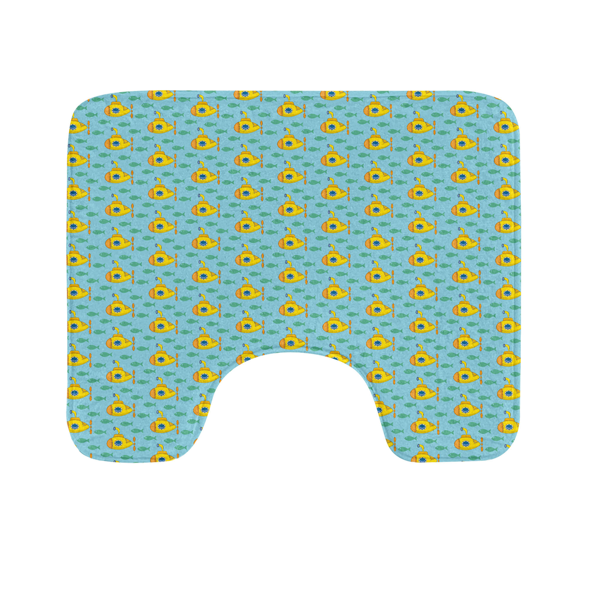 Breakwater Bay Yellow Submarine Toilet Mat U-Shape Bathroom Rug 20 ...