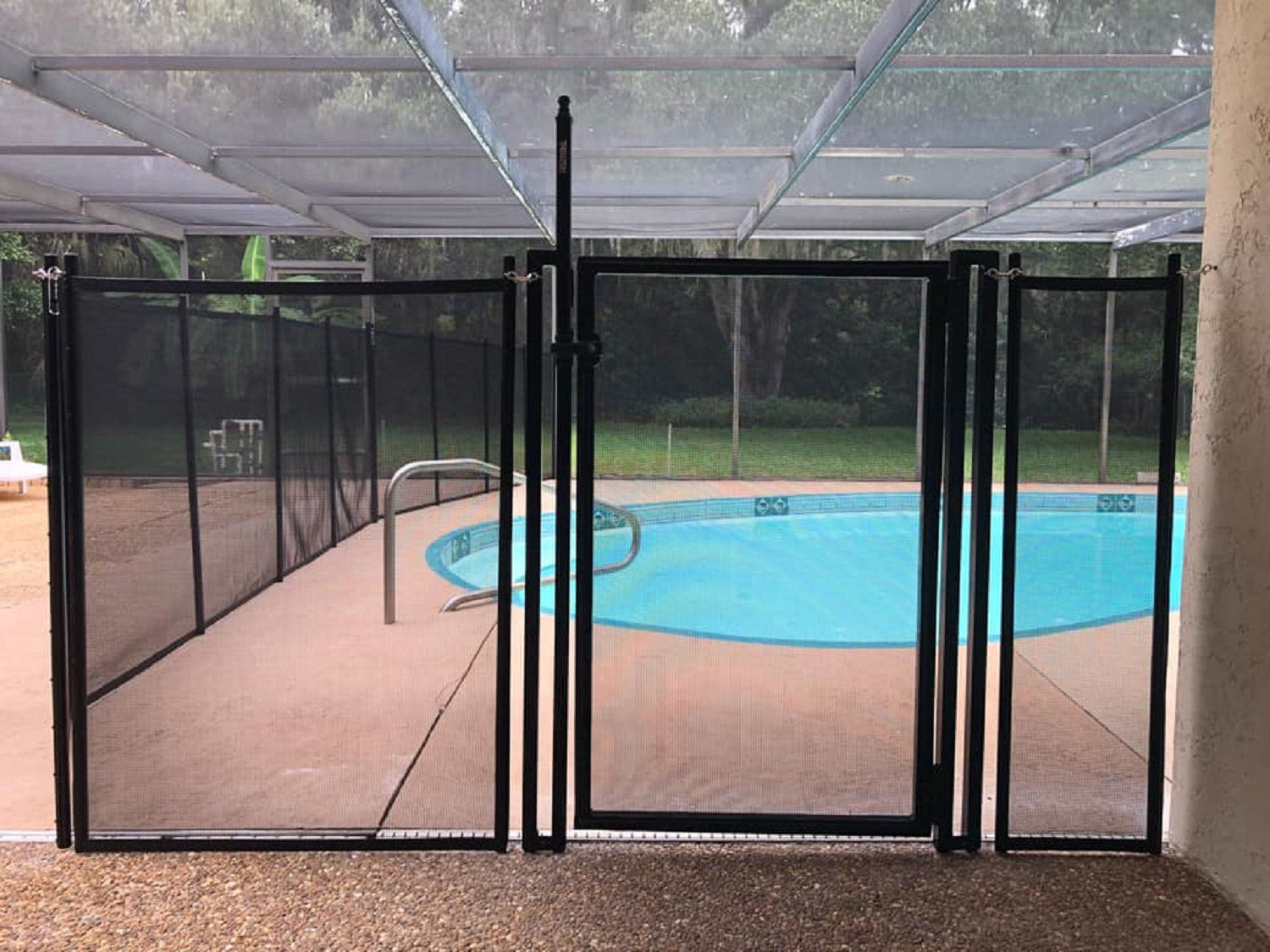 PoolfenceDIY Wide Pool Fence DIY Flat Top Vinyl Gate & Reviews | Wayfair