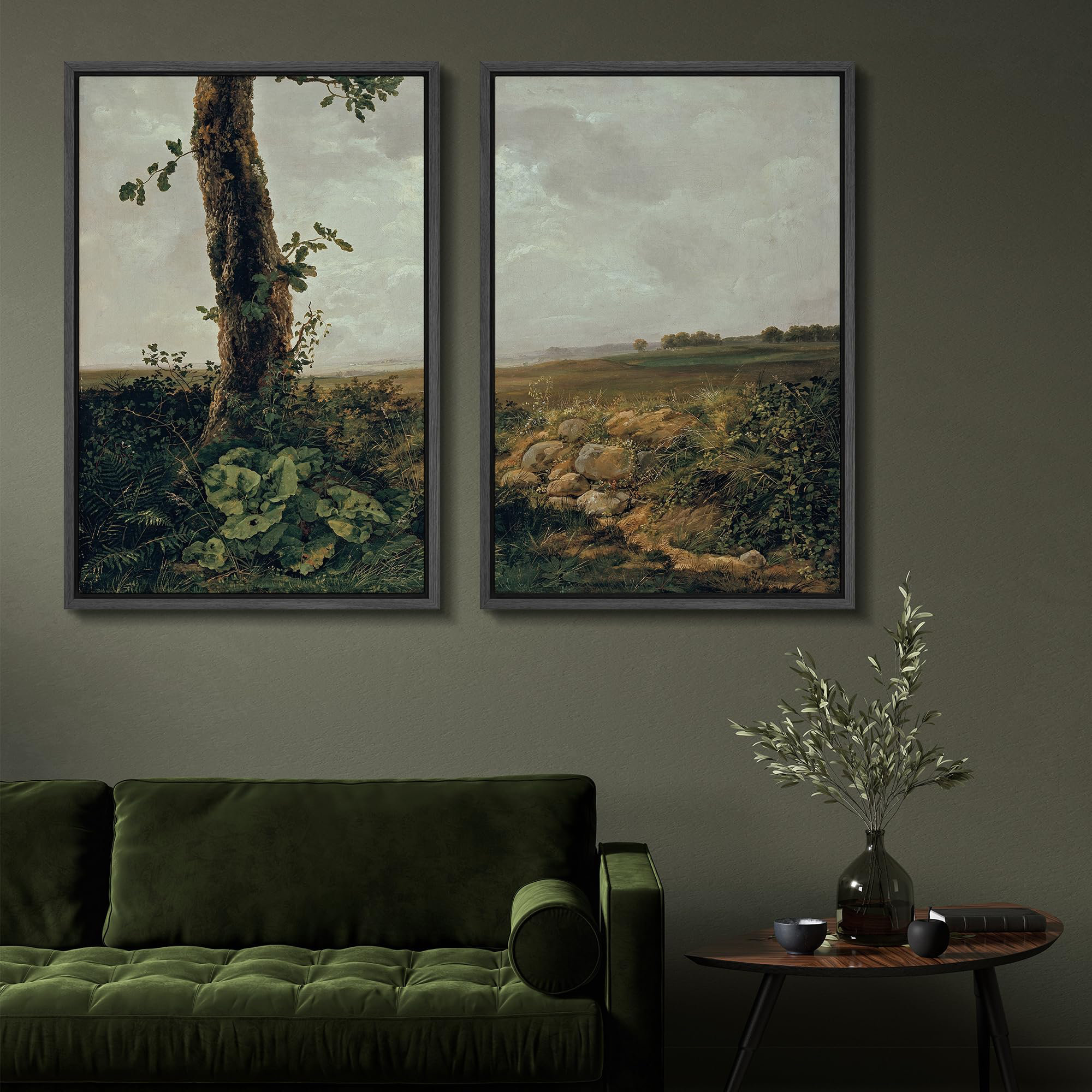 wall26 Tranquility & Rock Formation Detailed Countryside Nature ...
