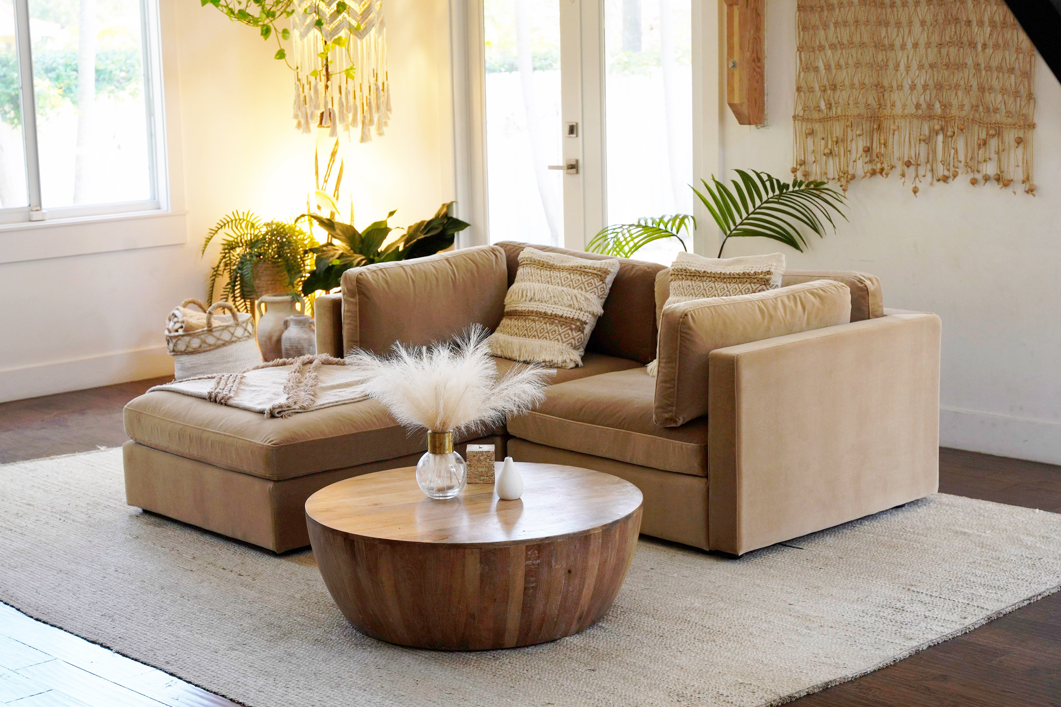 Almond Wind The Almond Wind Halo 2 Seater Sofa | Premium Boucle ...