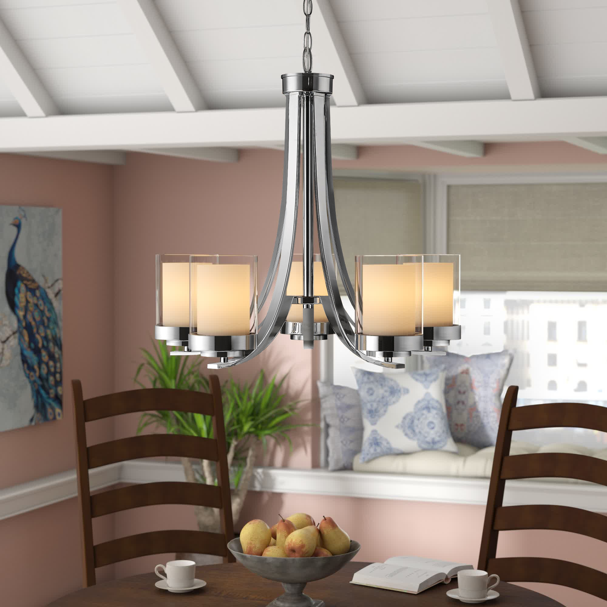 Lark Manor Lustre classique / traditionnel à 5 lumières Arie et ...