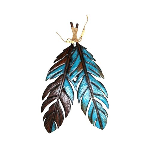 Dakota Fields Rustic Metal Feathers Wall Hanging Décor | Wayfair