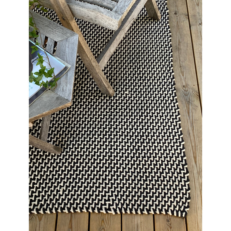 Union Rustic Piute Cotton Black Rug | Wayfair.co.uk