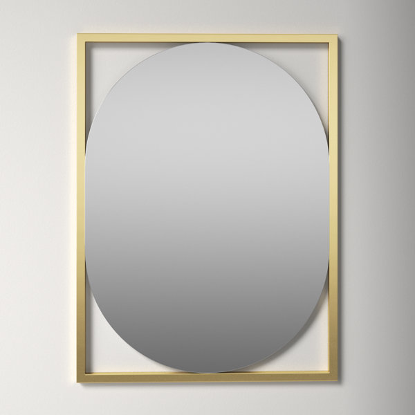 AllModern Amita Metal Rectangle Wall Mirror | Wayfair
