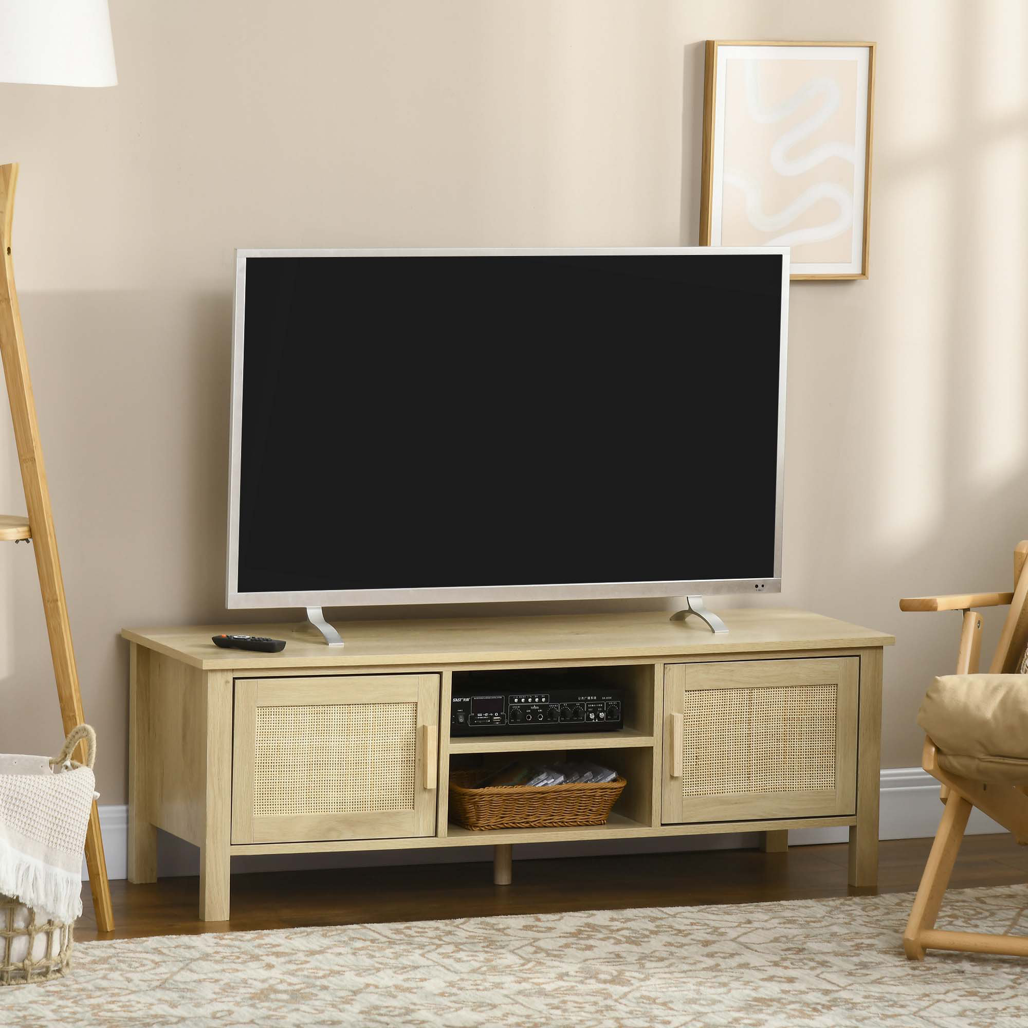 Bayou Breeze TV Stand for 60 Inch Television, Entertainment Center with ...