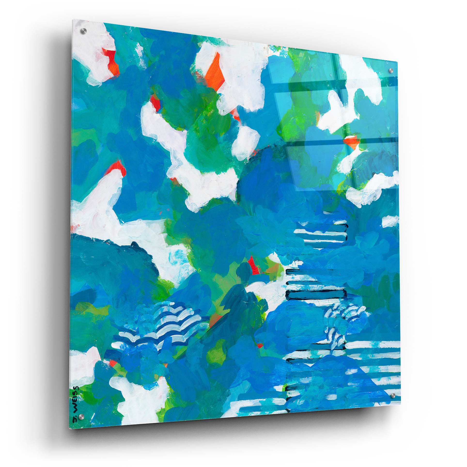Brayden Studio® 'Adriatic' by Jan Weiss Acrylic Wall Art, 36" x 36 ...