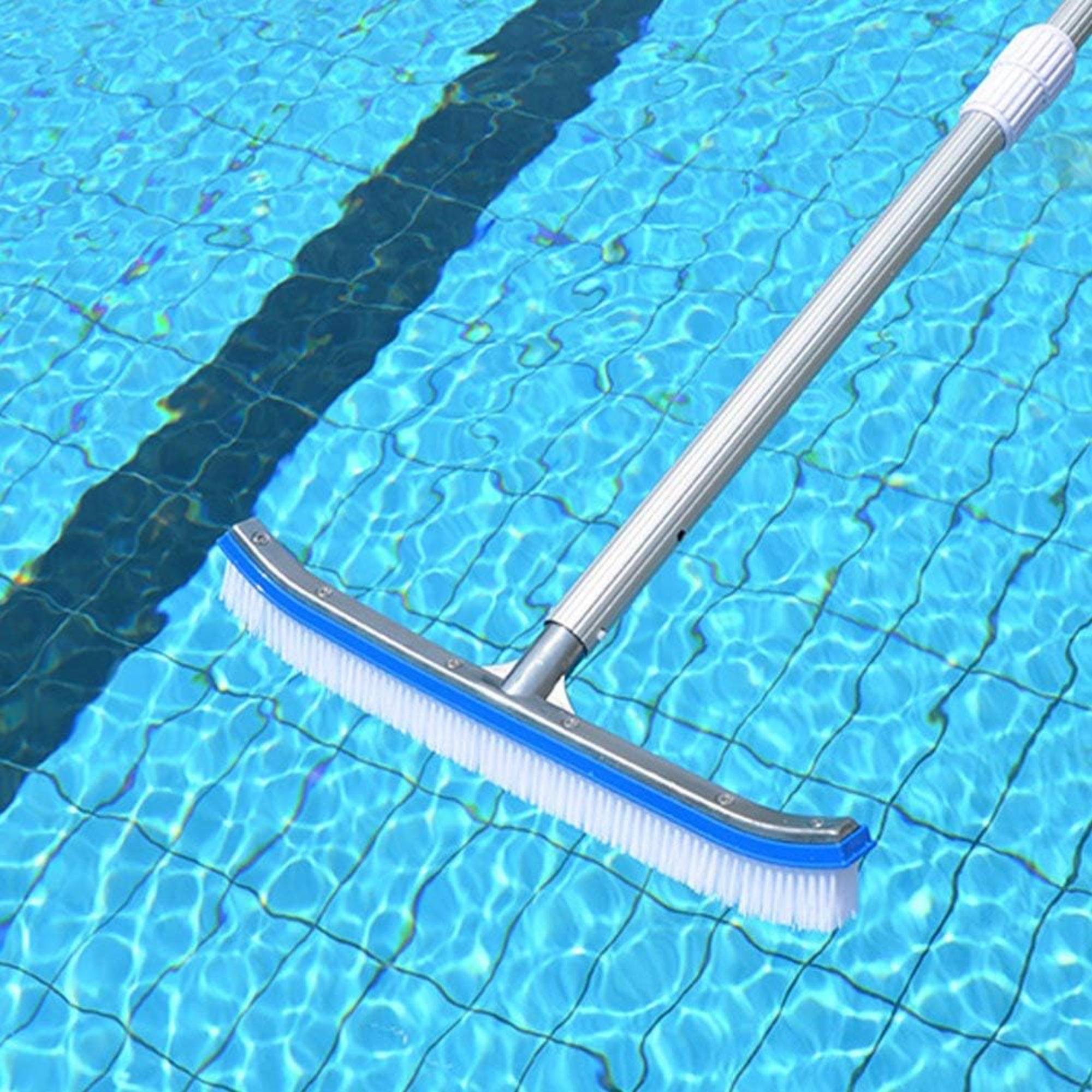 Textiles Hub Swimming Pool Wall & Tile Brush,18" Heavy Duty Vinyl ...