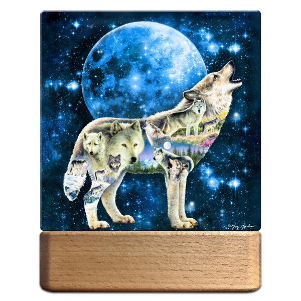Glow Decor Spirit Wolf Night Light | Wayfair