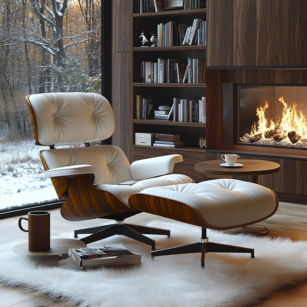 Corrigan Studio® Mid Century Genuine Leather Recliner Lounge Chair With ...